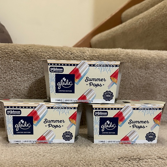 Glade | Accents | Glade Summer Pops Limited Edition Candles X 3 | Poshmark